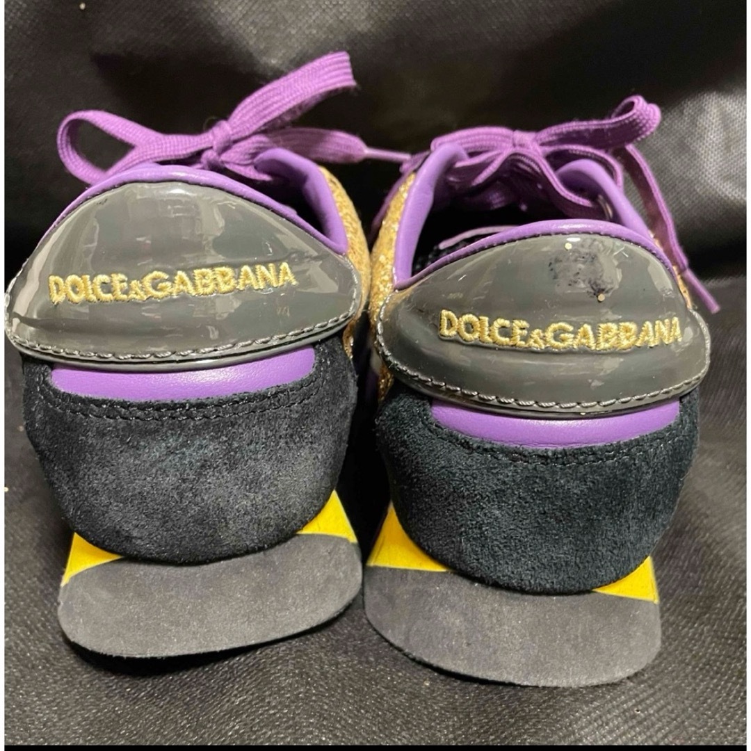 DOLCE&GABBANA - DOLCE&GABBANA スニーカー 黒 ゴールド DOLCE&GABBANA - DOLCE&GABBANA スニーカー 黒 ゴールド
