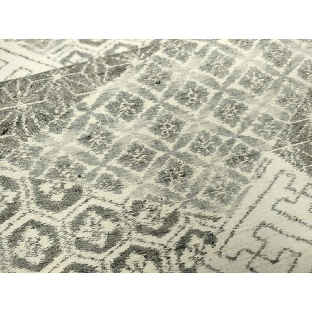 平和屋着物□上質な白紬 切嵌吉祥花文 正絹 逸品 CAAQ6033zeの 平和屋着物□上質な白紬 切嵌吉祥花文 正絹 逸品 CAAQ6033zeの