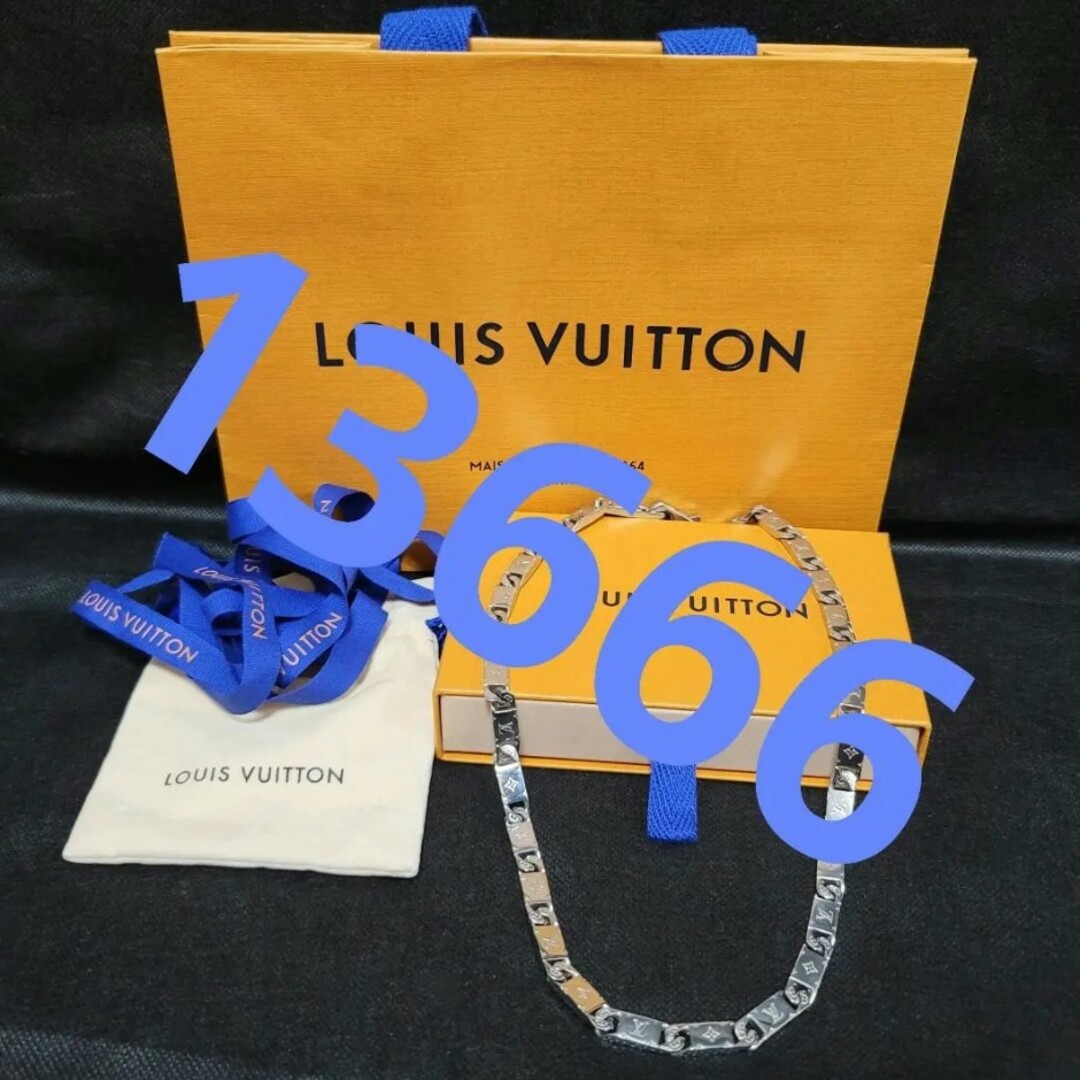 LOUIS VUITTON - LouisVuitton モノグラムネックレス M LOUIS VUITTON - LouisVuitton モノグラムネックレス M