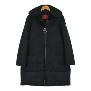 MONCLER GAMME ROUGE ダウンコート 1(S位) 黒 【古着】【中古 MONCLER GAMME ROUGE ダウンコート 1(S位) 黒 【古着】【中古