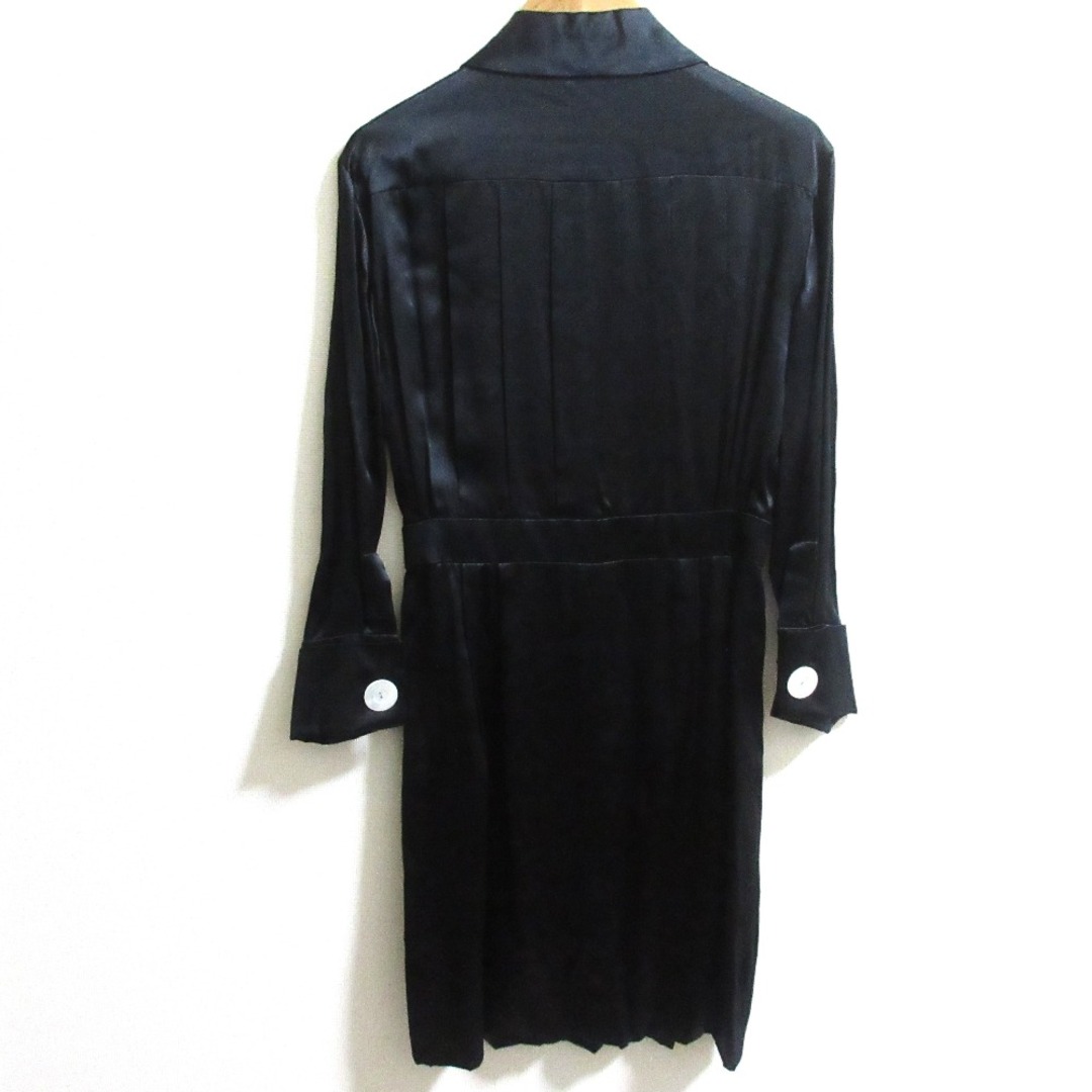 CHANEL - 良品 CHANEL シャネル サテン 長袖 ロングシャツ CHANEL - 良品 CHANEL シャネル サテン 長袖 ロングシャツ