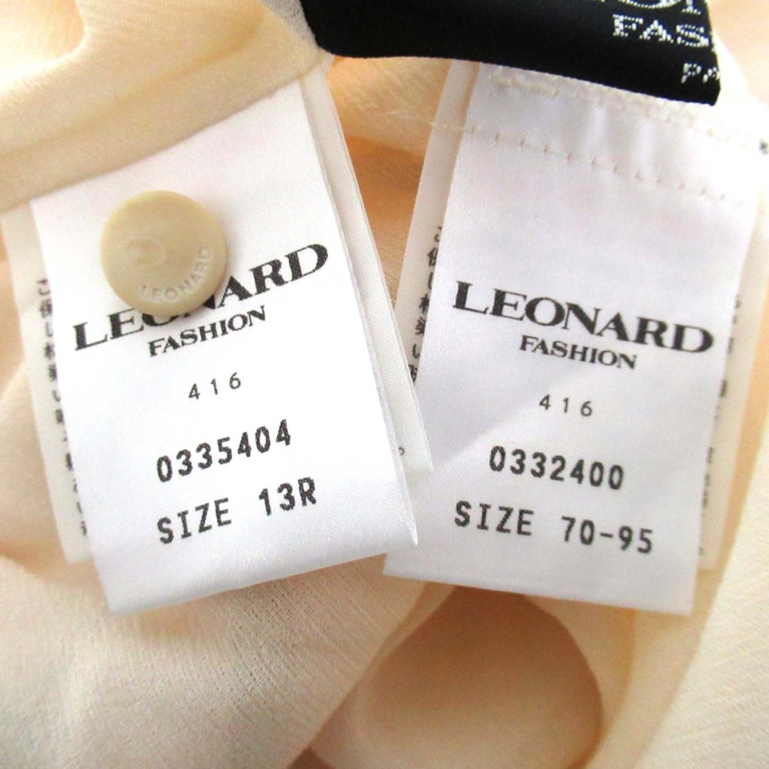 LEONARD - 美品 LEONARD レオナール フラワー柄 シルク シアー LEONARD - 美品 LEONARD レオナール フラワー柄 シルク シアー