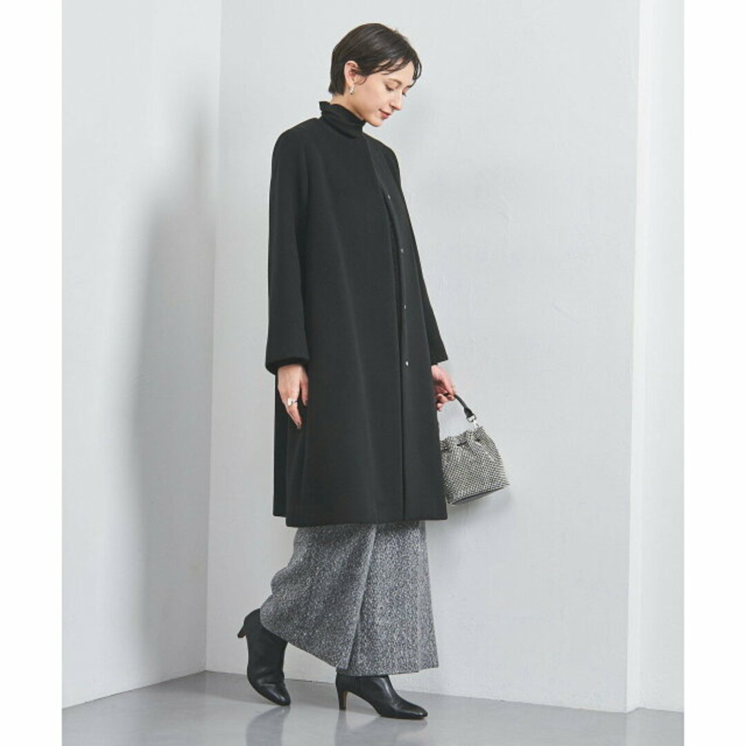 UNITED ARROWS - 【BLACK】【S(36)】Aライン ミドル コートの UNITED ARROWS - 【BLACK】【S(36)】Aライン ミドル コートの
