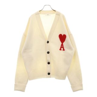 美品 AMI PARIS アミパリス ハートロゴインターシャ オーバー 美品 AMI PARIS アミパリス ハートロゴインターシャ オーバー