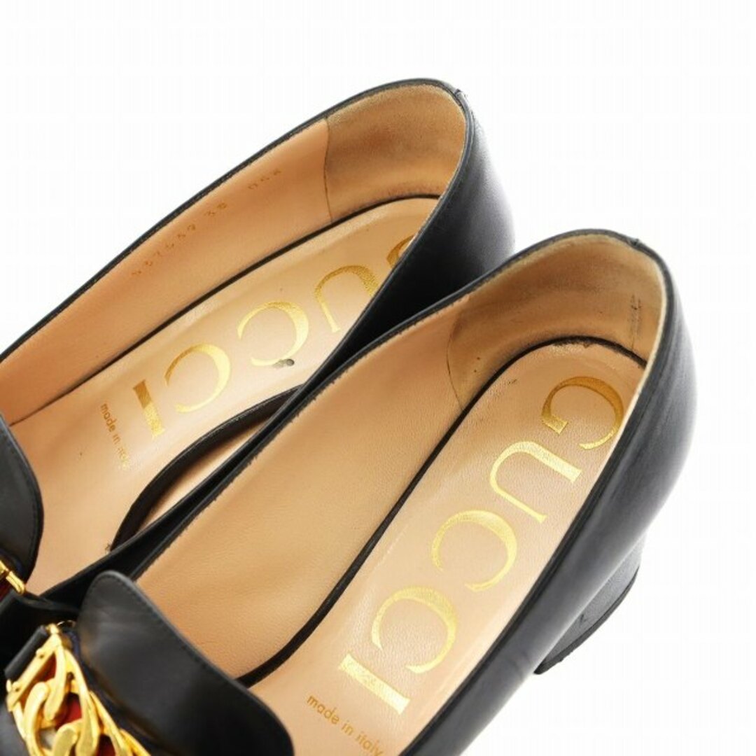 GUCCI - グッチ シルヴィー パンプス チャンキーヒール スクエア GUCCI - グッチ シルヴィー パンプス チャンキーヒール スクエア
