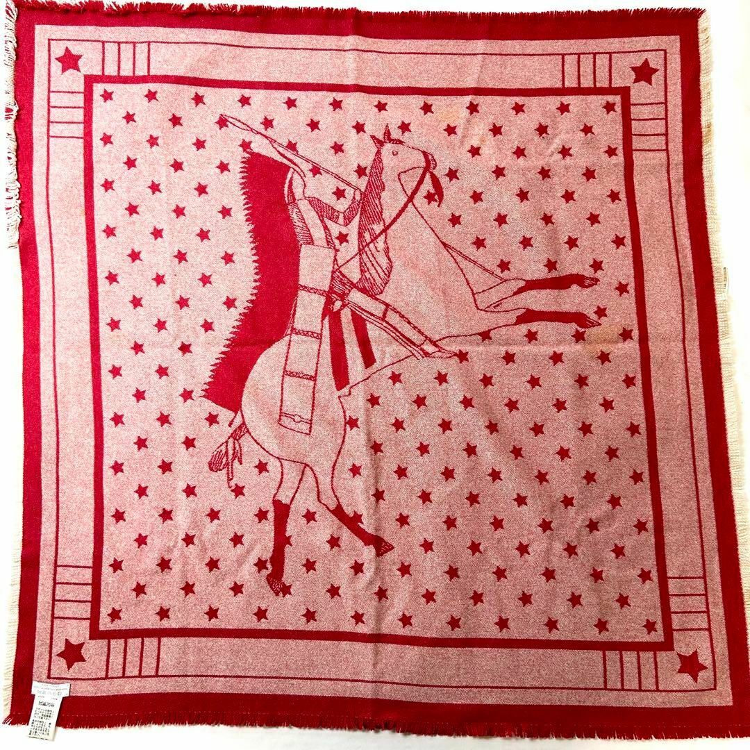HERMES - エルメス カレ カシミア100% 90cm ブランケット HERMES - エルメス カレ カシミア100% 90cm ブランケット