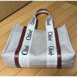 Chloe - Chloe クロエ WOODY ミディアムキャンバストートバッグ Chloe - Chloe クロエ WOODY ミディアムキャンバストートバッグ