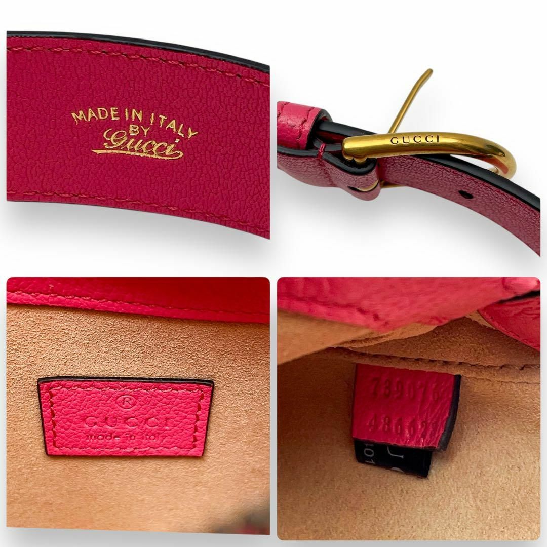 GUCCI - 未使用 グッチ GG アフロディーテ ピンク ワン GUCCI - 未使用 グッチ GG アフロディーテ ピンク ワン