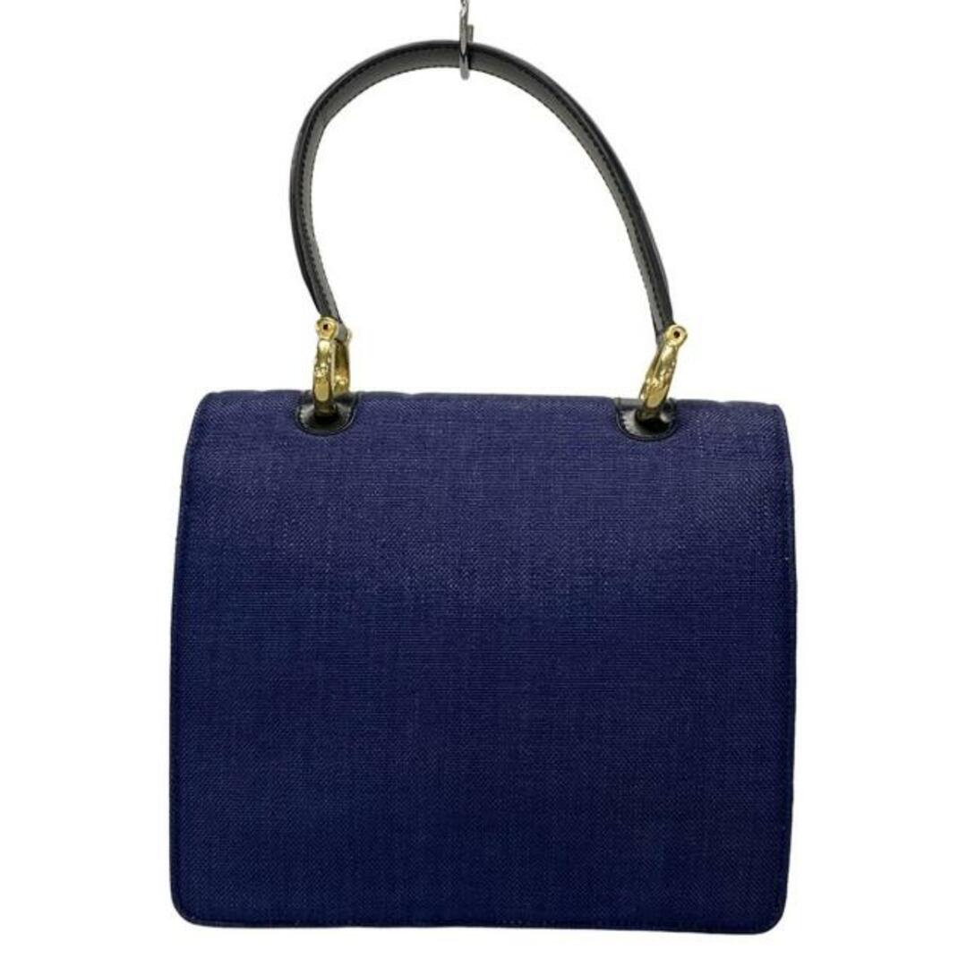 CELINE - CELINE(セリーヌ) ハンドバッグ - ブルー×ダーク CELINE - CELINE(セリーヌ) ハンドバッグ - ブルー×ダーク