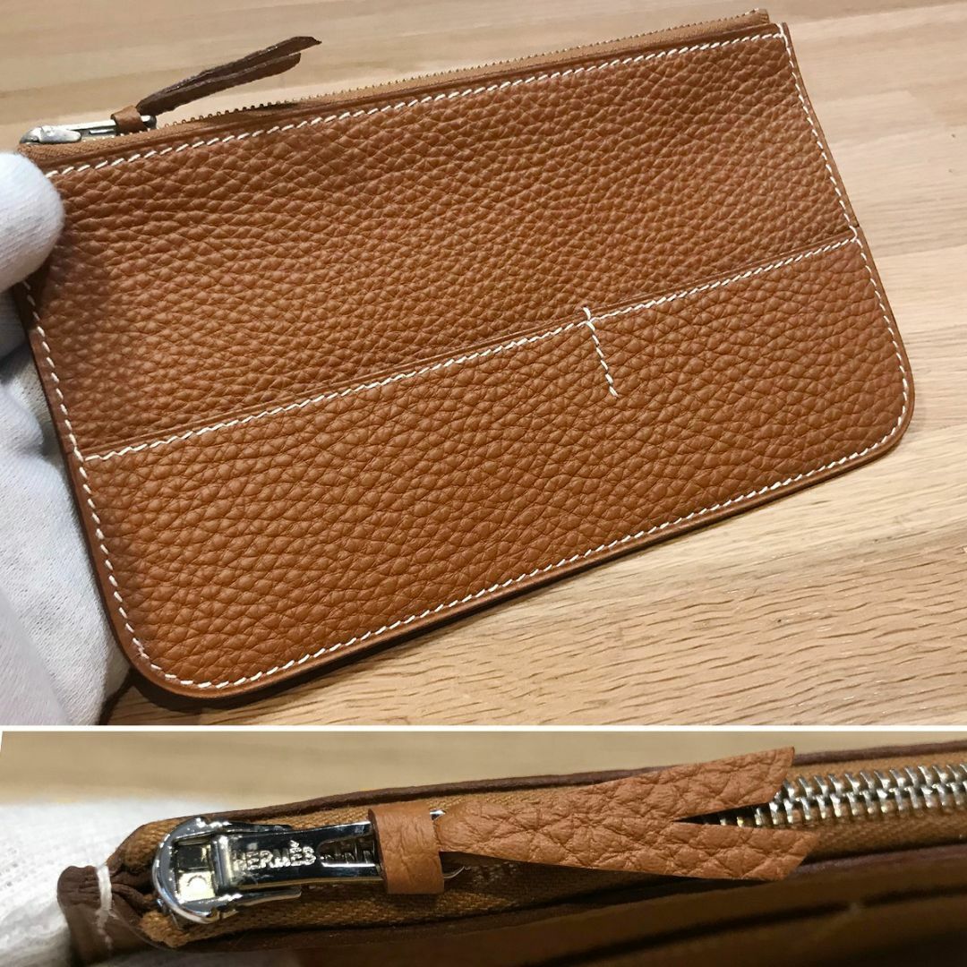HERMES - 新品同様 エルメス ドゴンGM デュオ トゴ ゴールド SV HERMES - 新品同様 エルメス ドゴンGM デュオ トゴ ゴールド SV