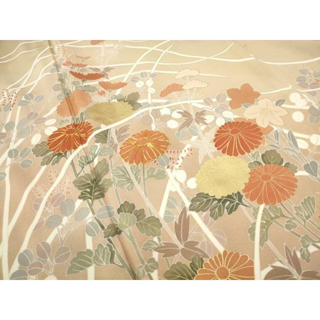平和屋着物□豪華色留袖 駒刺繍 草花文 金彩 正絹 逸品 平和屋着物□豪華色留袖 駒刺繍 草花文 金彩 正絹 逸品