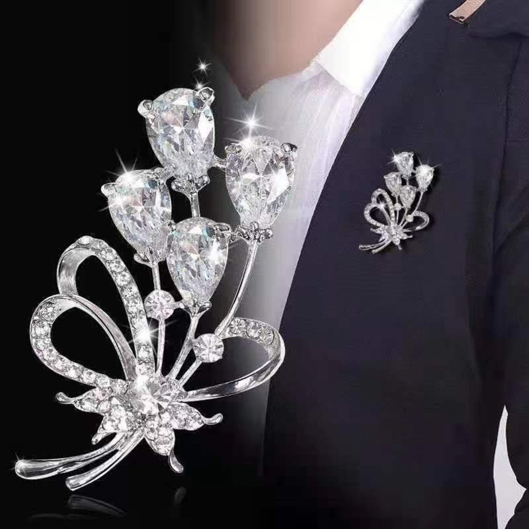 再入荷♡ ブローチ ラインストーン パール 結婚式 花束 再入荷♡ ブローチ ラインストーン パール 結婚式 花束