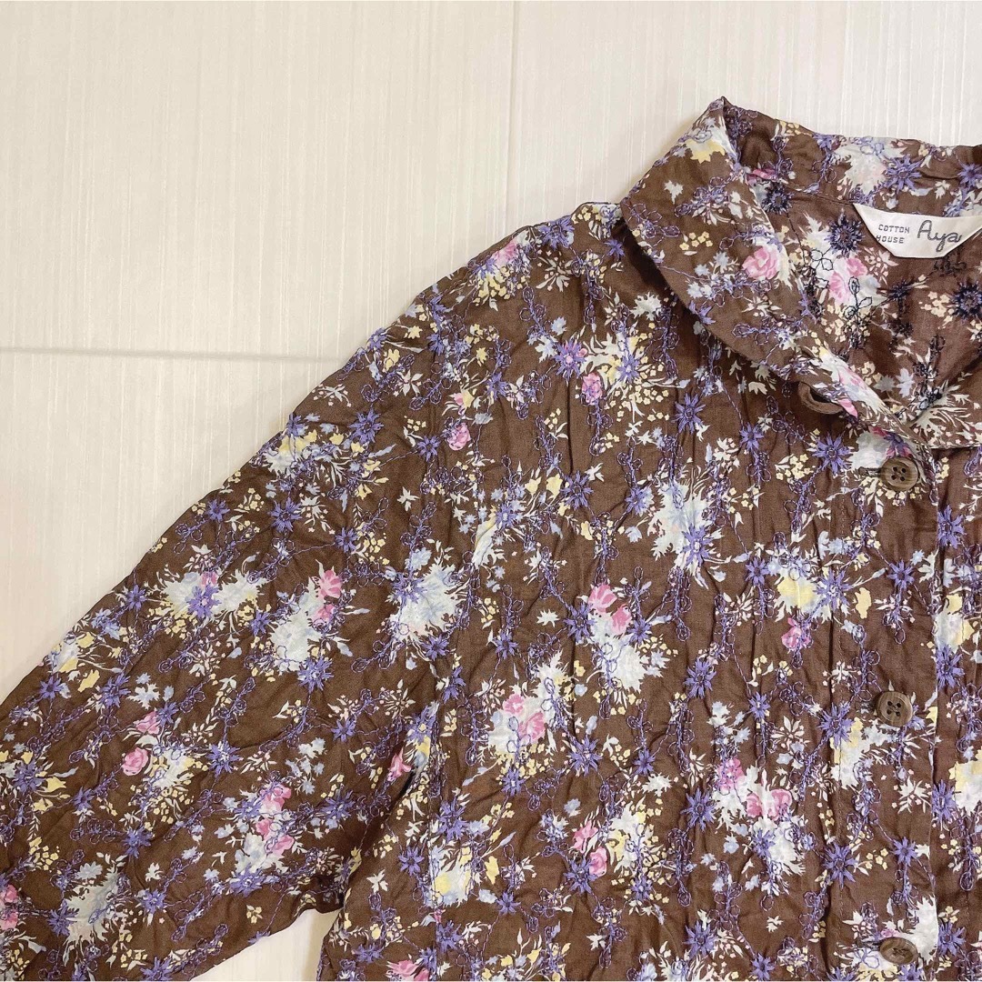 美品✨コットンハウスアヤ 刺繍 エンブロイダリー ブラウスの 美品✨コットンハウスアヤ 刺繍 エンブロイダリー ブラウスの