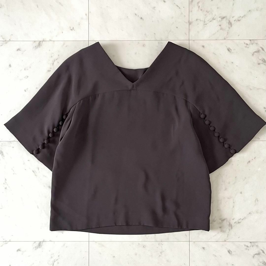 ADORE - 美品*アドーア フレアスリーブブラウス 38 ブラウン系 ADORE - 美品*アドーア フレアスリーブブラウス 38 ブラウン系