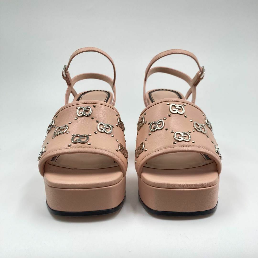 GUCCI - 新品未使用GUCCI ピンクベージュ サンダル インター GUCCI - 新品未使用GUCCI ピンクベージュ サンダル インター