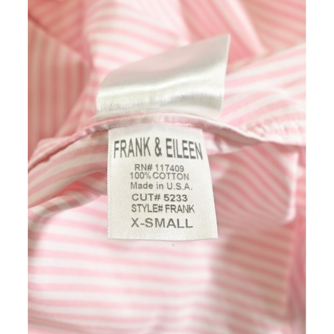 Frank&Eileen - Frank&Eileen カジュアルシャツ XS ピンクx白 Frank&Eileen - Frank&Eileen カジュアルシャツ XS ピンクx白