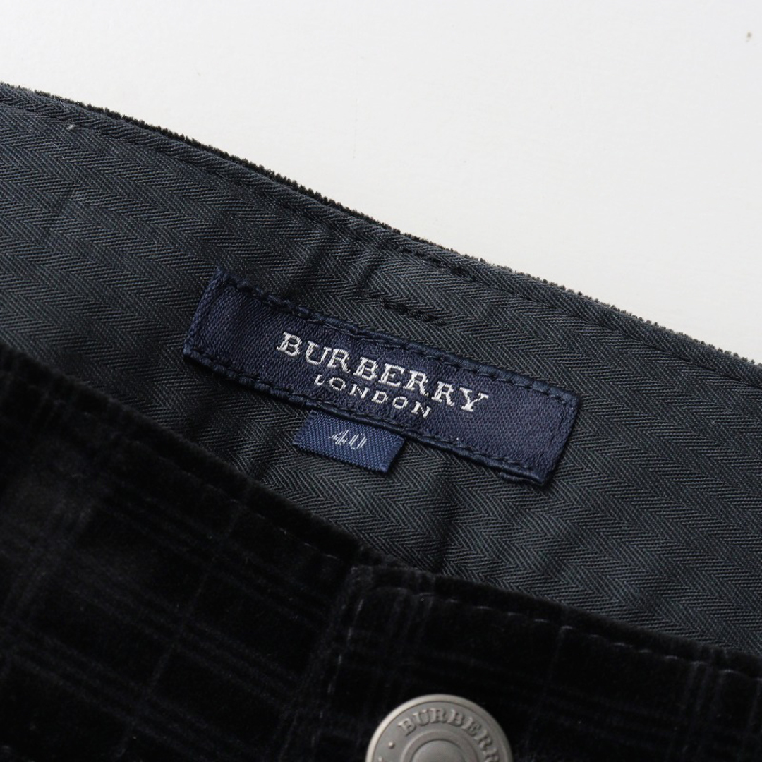 バーバリー ロンドン BURBERRY LONDON ベロアチェック フレア バーバリー ロンドン BURBERRY LONDON ベロアチェック フレア