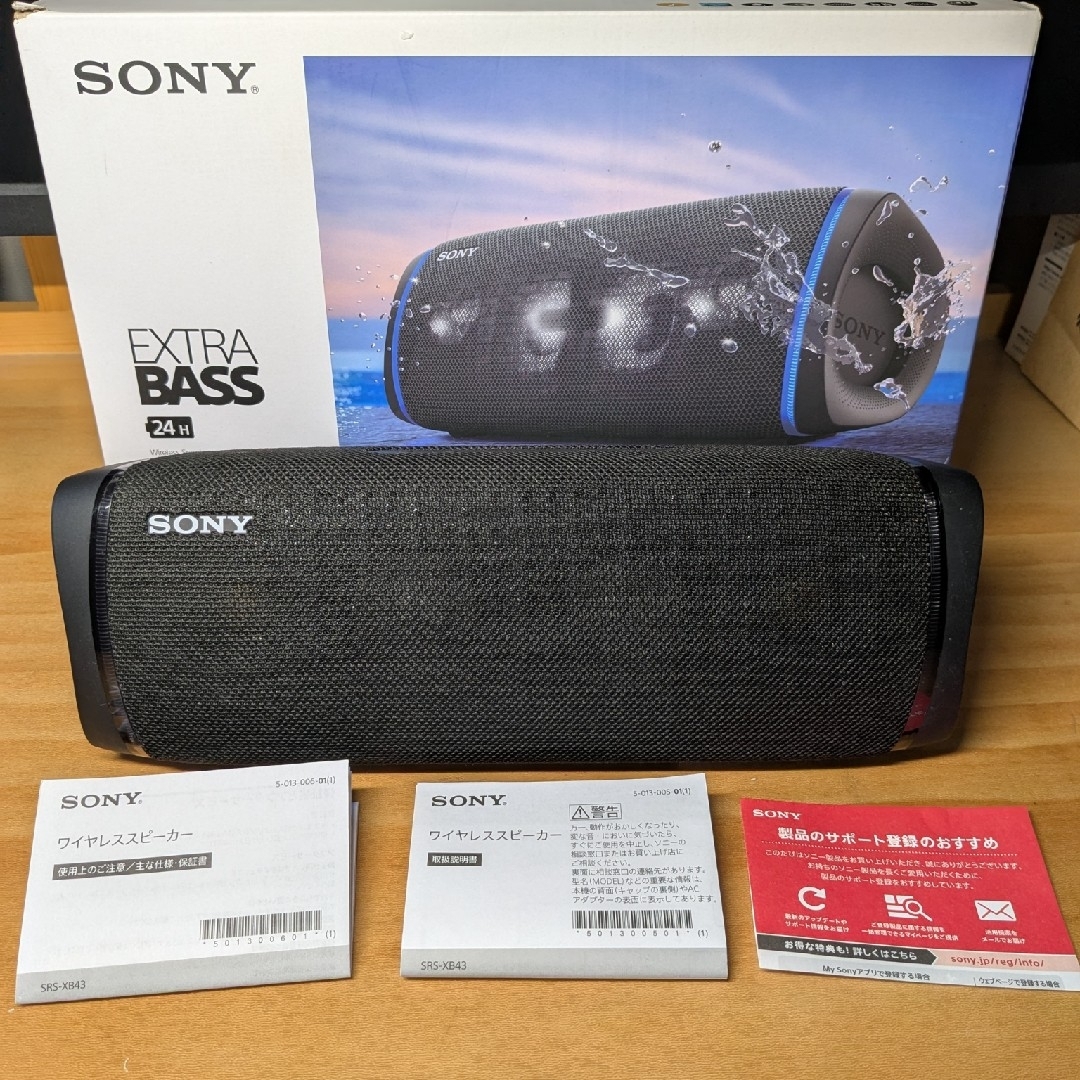 SONY - SONY ワイヤレスポータブルスピーカー SRS-XB43(B)の通販 SONY - SONY ワイヤレスポータブルスピーカー SRS-XB43(B)の通販