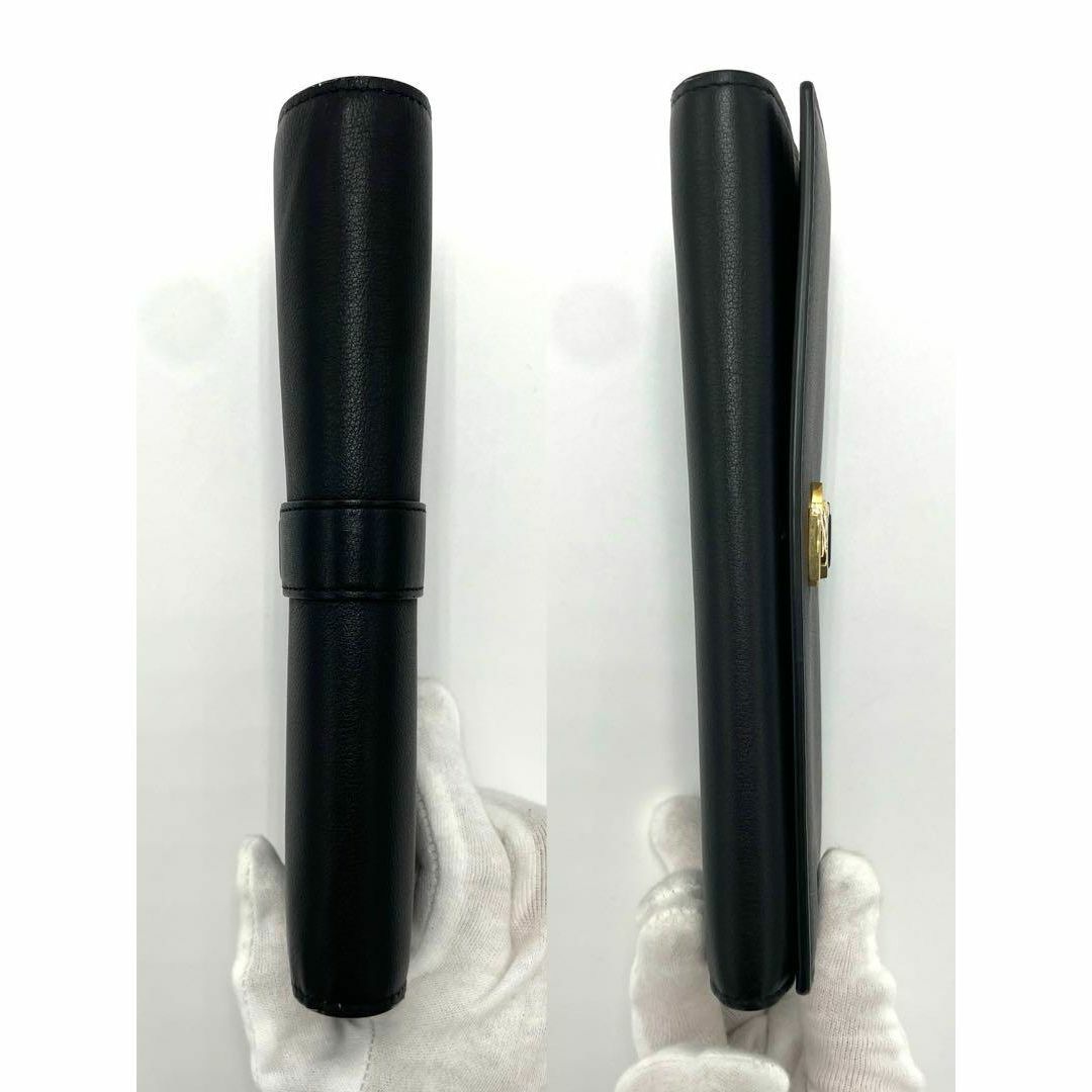 SAINT LAURENT - 【美品】サンローラン 長財布 YSLライン ラージ SAINT LAURENT - 【美品】サンローラン 長財布 YSLライン ラージ