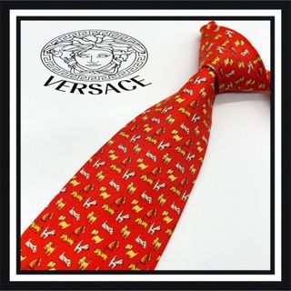 VERSACE - 【高級ブランド】VERSACE ヴェルサーチ ネクタイの VERSACE - 【高級ブランド】VERSACE ヴェルサーチ ネクタイの