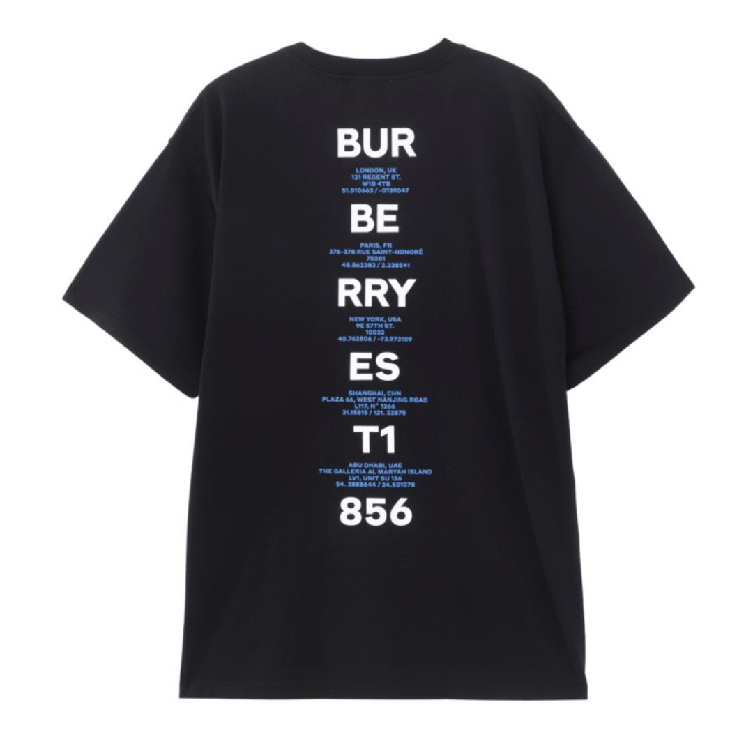 BURBERRY - バーバリー クルーネックTシャツ ブラック メンズ の BURBERRY - バーバリー クルーネックTシャツ ブラック メンズ の