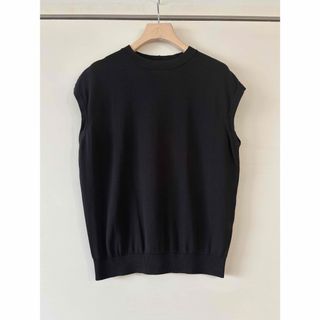 UNITED ARROWS - ユナイテッドアローズ 春夏 トップス 半袖 黒 UNITED ARROWS - ユナイテッドアローズ 春夏 トップス 半袖 黒
