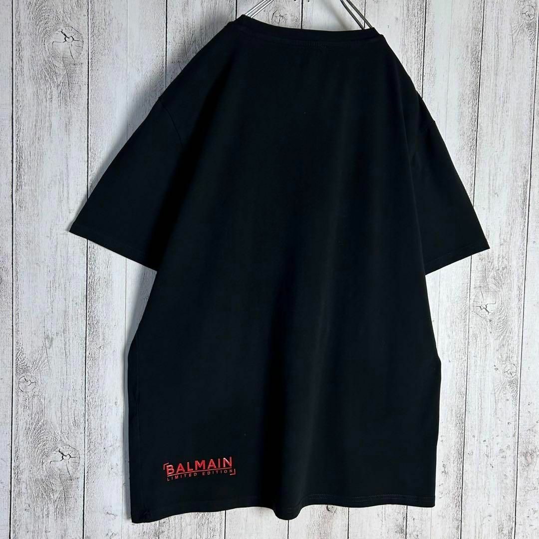 BALMAIN - 【美品】バルマン☆ビッグ刺繍&プリントTシャツ BALMAIN - 【美品】バルマン☆ビッグ刺繍&プリントTシャツ