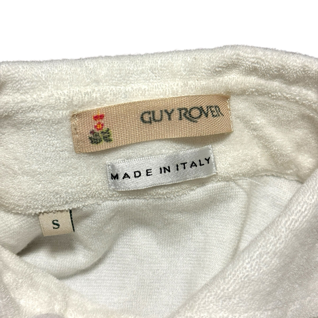GUY ROVER - GUY ROVER パイル地ポロ カッタウェイ 半袖 GUY ROVER - GUY ROVER パイル地ポロ カッタウェイ 半袖
