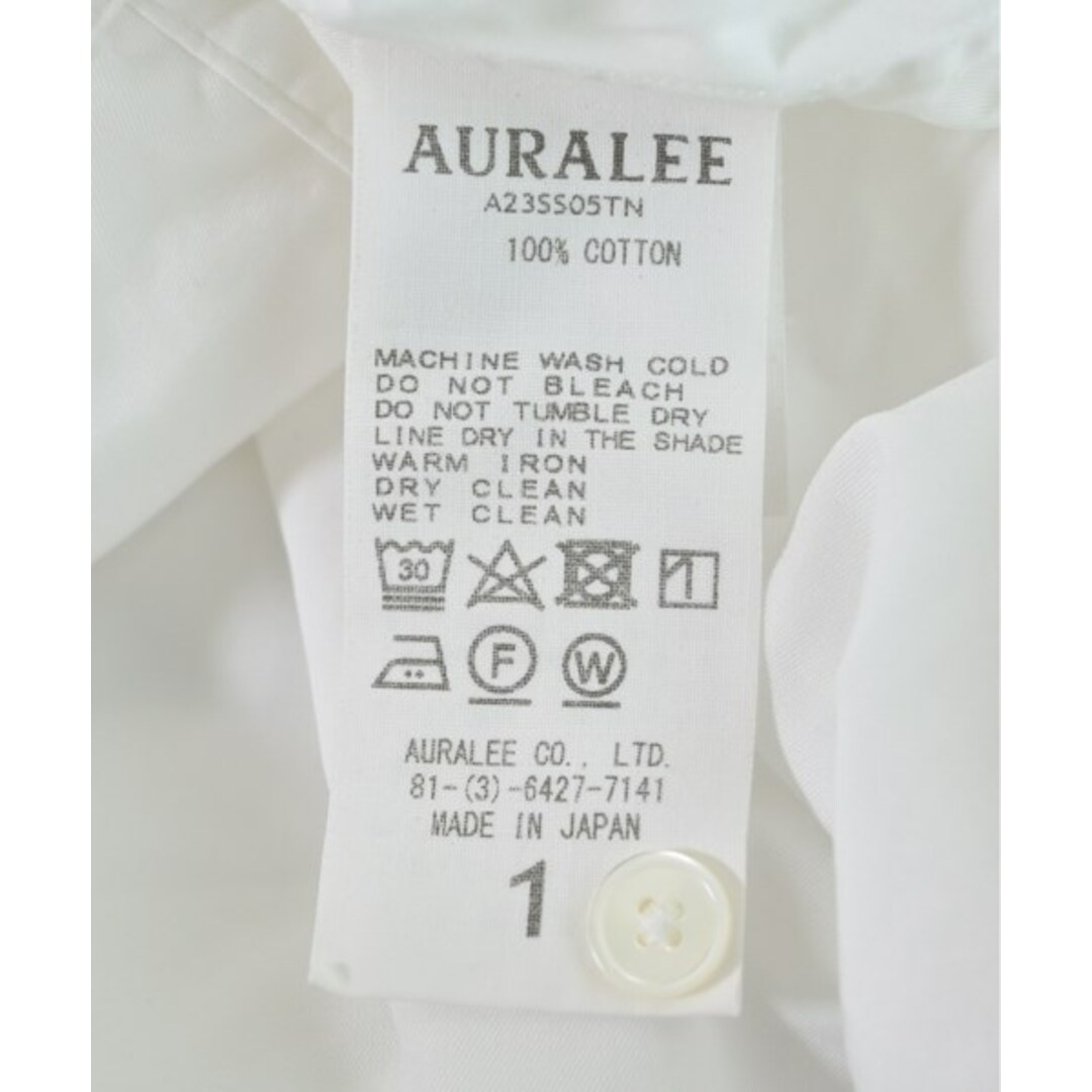 AURALEE - AURALEE オーラリー カジュアルシャツ 1(M位) 白 AURALEE - AURALEE オーラリー カジュアルシャツ 1(M位) 白