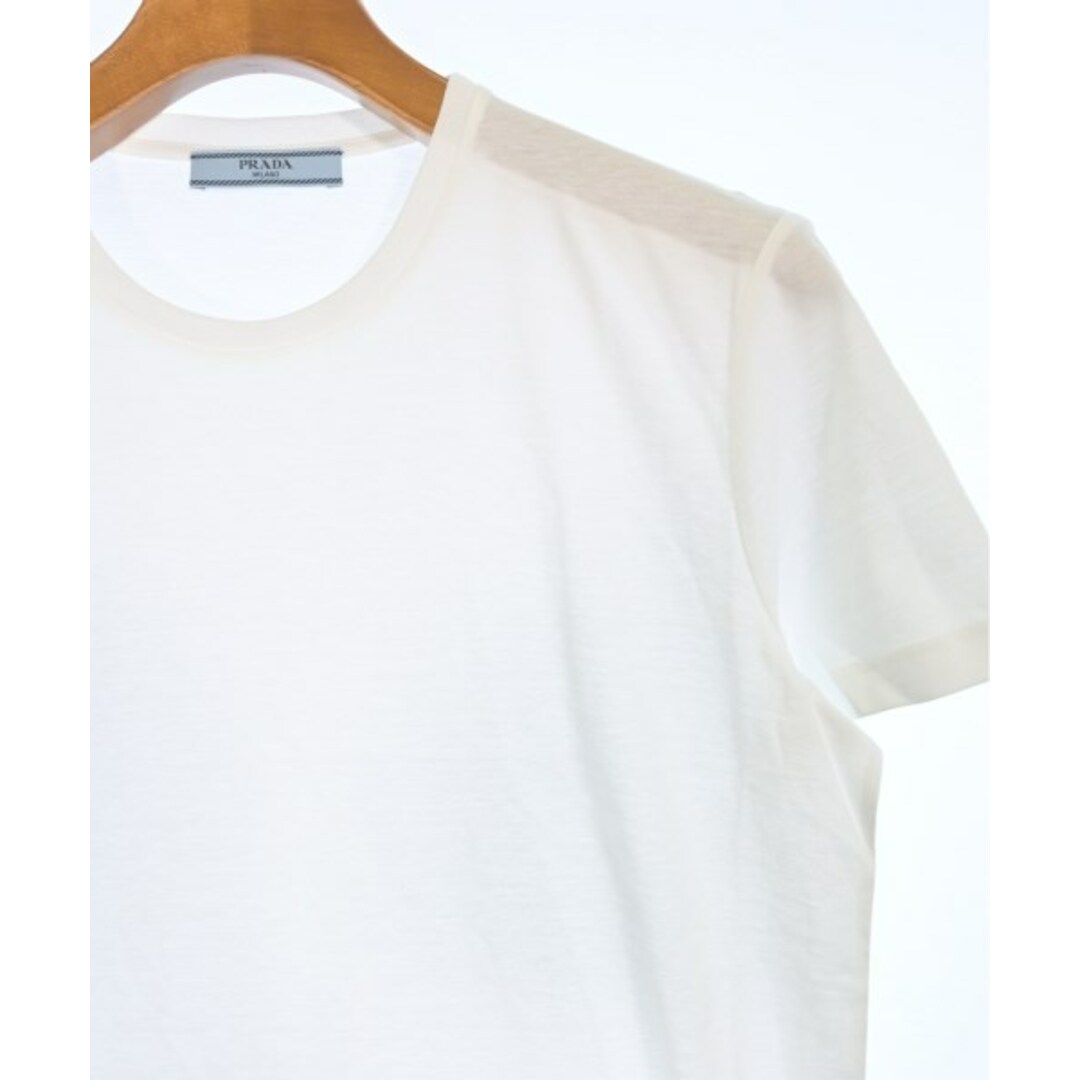 PRADA - PRADA プラダ Tシャツ・カットソー L 白 【古着】【中古 PRADA - PRADA プラダ Tシャツ・カットソー L 白 【古着】【中古