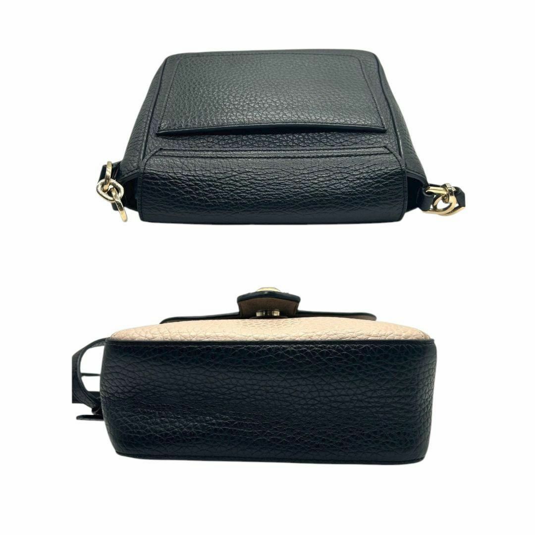 FURLA - フルラ ショルダーバッグ 黒 レザー バイカラー FURLA - フルラ ショルダーバッグ 黒 レザー バイカラー