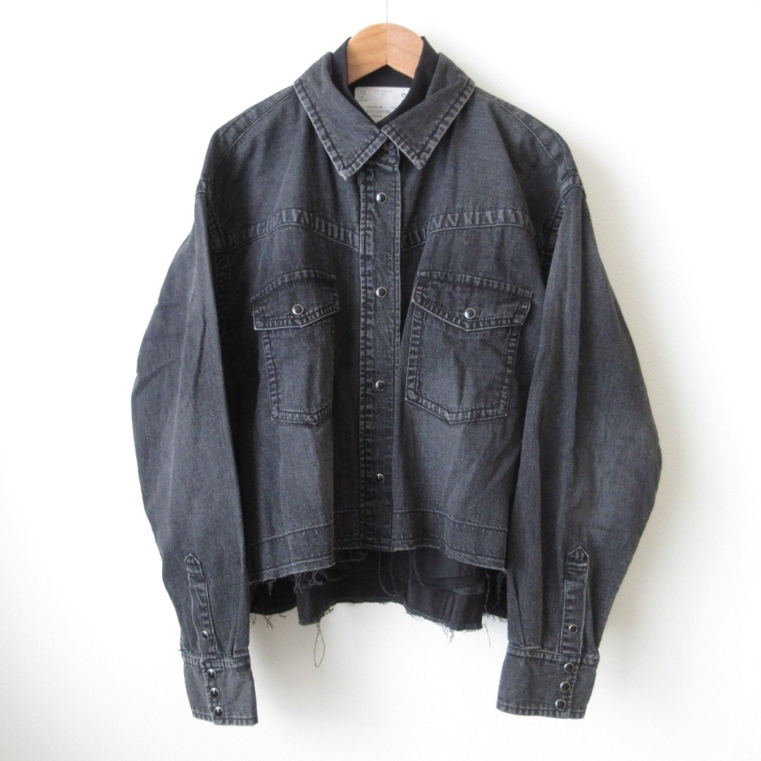sacai - 美品 sacai サカイ デニムシャツ ダブルレイヤード sacai - 美品 sacai サカイ デニムシャツ ダブルレイヤード