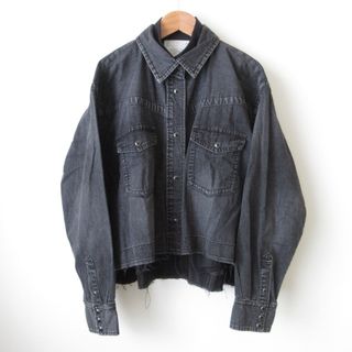 sacai - 美品 sacai サカイ デニムシャツ ダブルレイヤード sacai - 美品 sacai サカイ デニムシャツ ダブルレイヤード