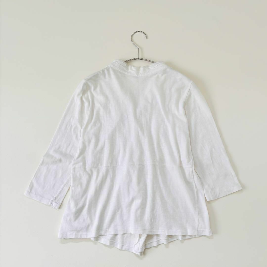 45R - 美品 45R タックフリルブラウス フリルカシュクール 45R - 美品 45R タックフリルブラウス フリルカシュクール