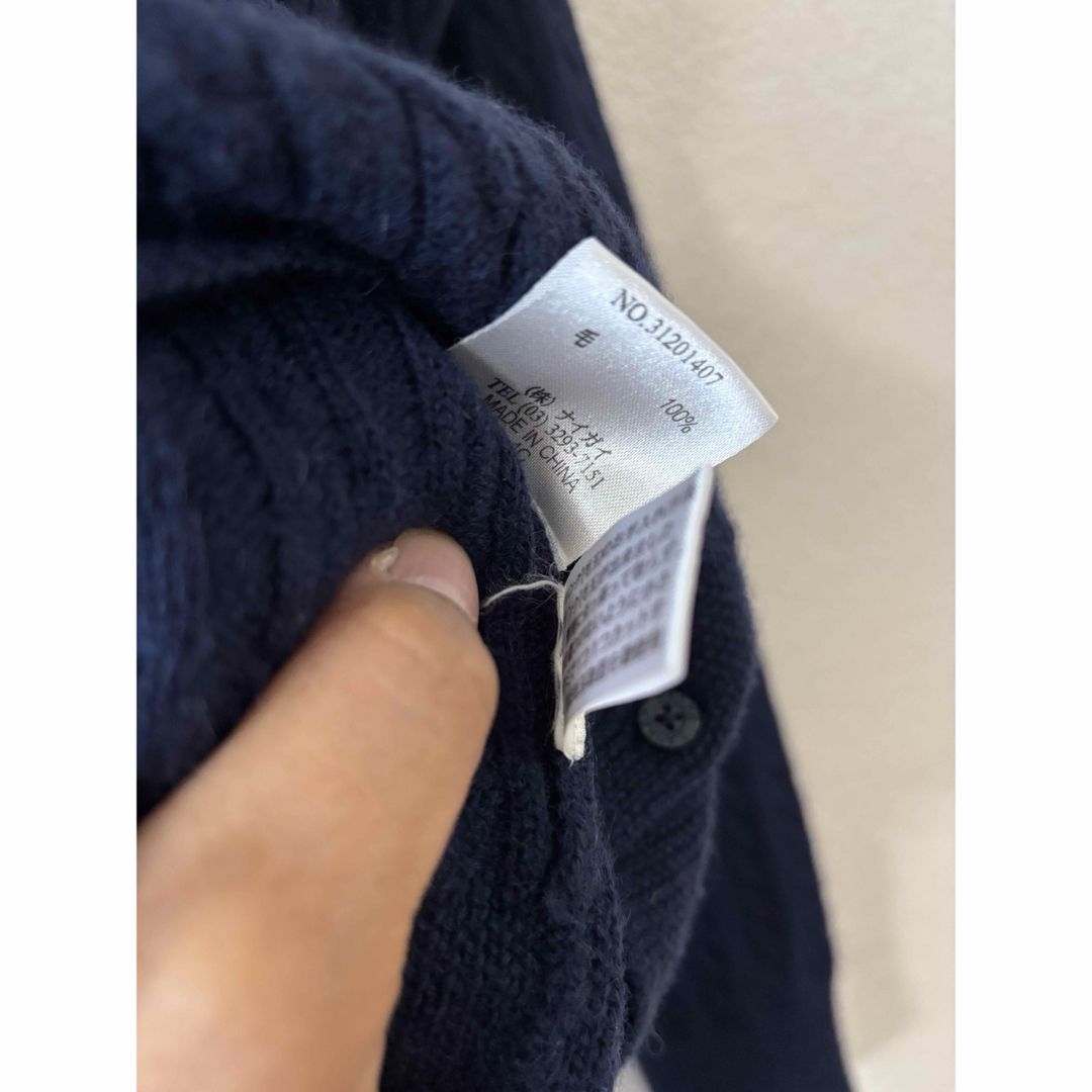 POLO RALPH LAUREN - ラルフローレン ケーブル ウール ネイビー POLO RALPH LAUREN - ラルフローレン ケーブル ウール ネイビー