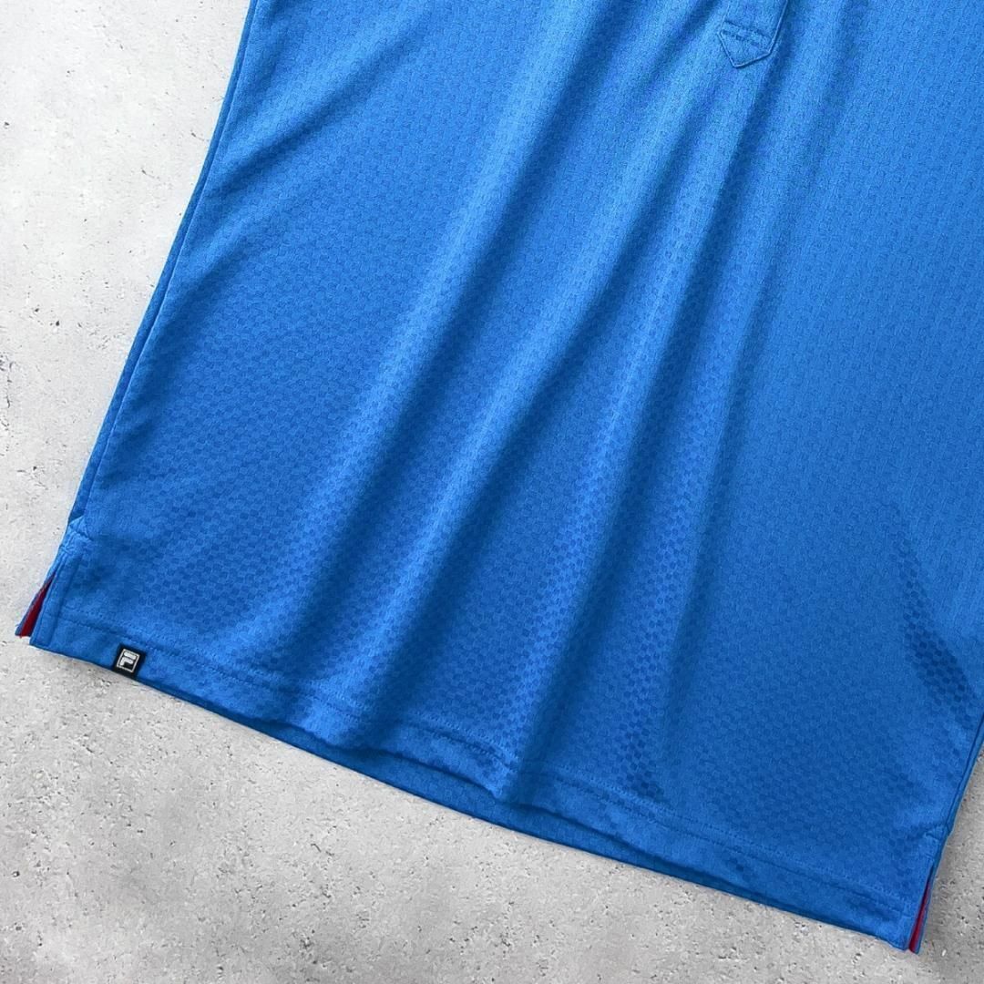 FILA - FILA GOLF フィラ ゴルフ 半袖 ポロシャツ メンズ M 青 FILA - FILA GOLF フィラ ゴルフ 半袖 ポロシャツ メンズ M 青