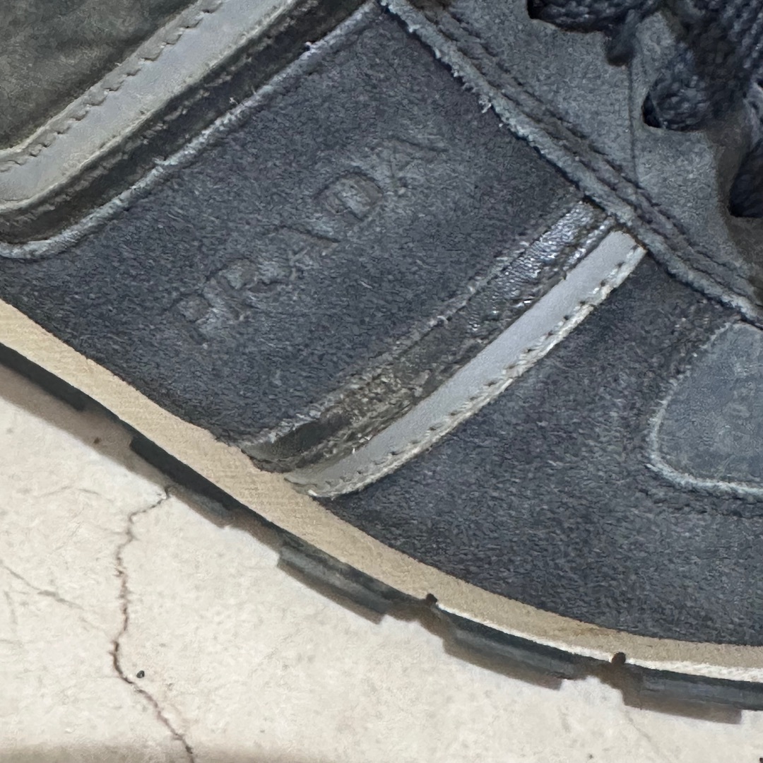 PRADA - PRADA スニーカー 26cm ネイビー メンズ プラダの通販 PRADA - PRADA スニーカー 26cm ネイビー メンズ プラダの通販