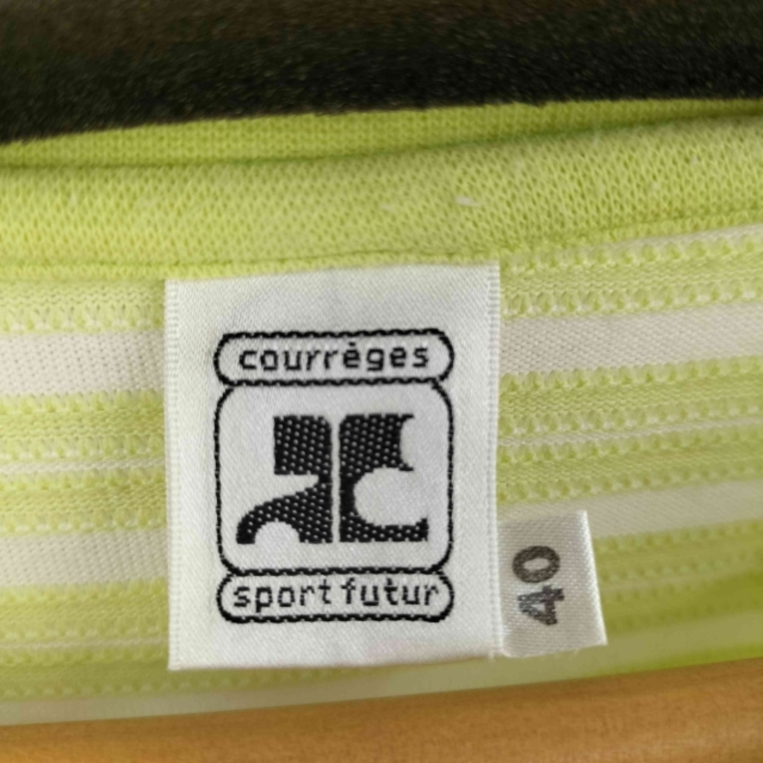 Courreges - courreges(クレージュ) フロントロゴ刺繍 ボーダー Courreges - courreges(クレージュ) フロントロゴ刺繍 ボーダー