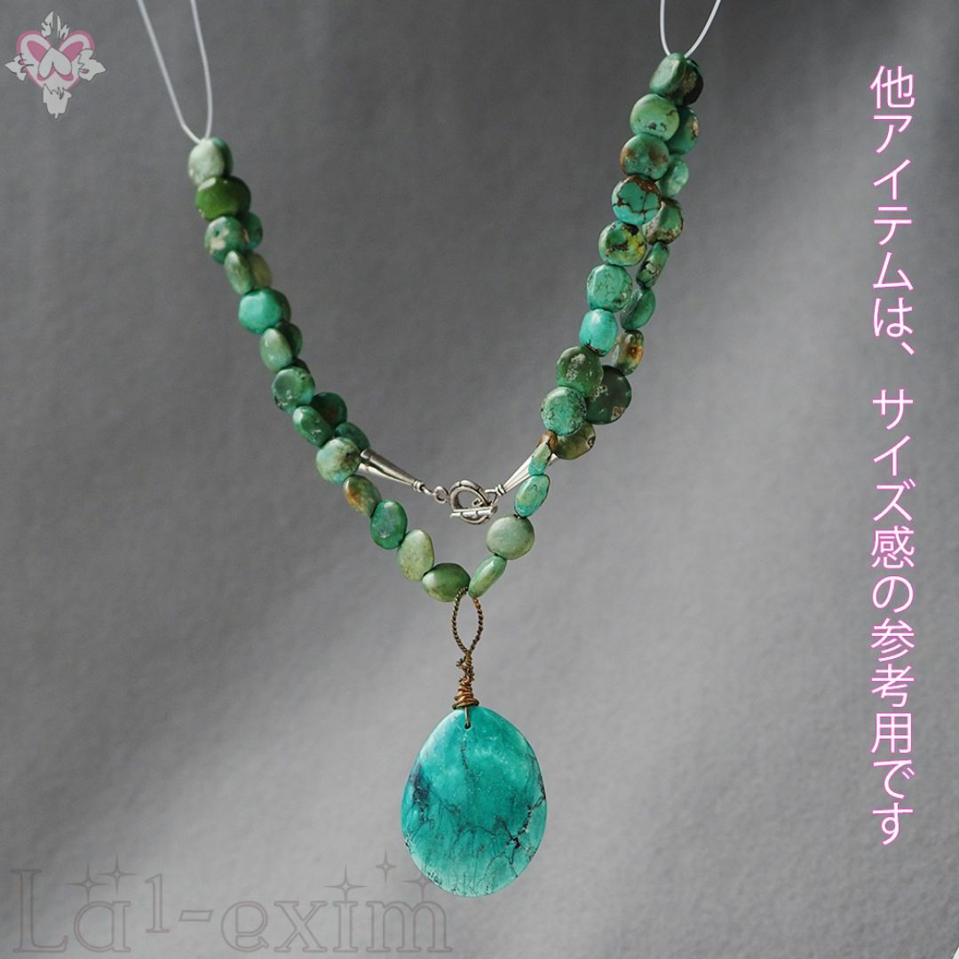 INDIAN JEWELRY - 35mm 大粒 ターコイズ ペンダントトップ INDIAN JEWELRY - 35mm 大粒 ターコイズ ペンダントトップ