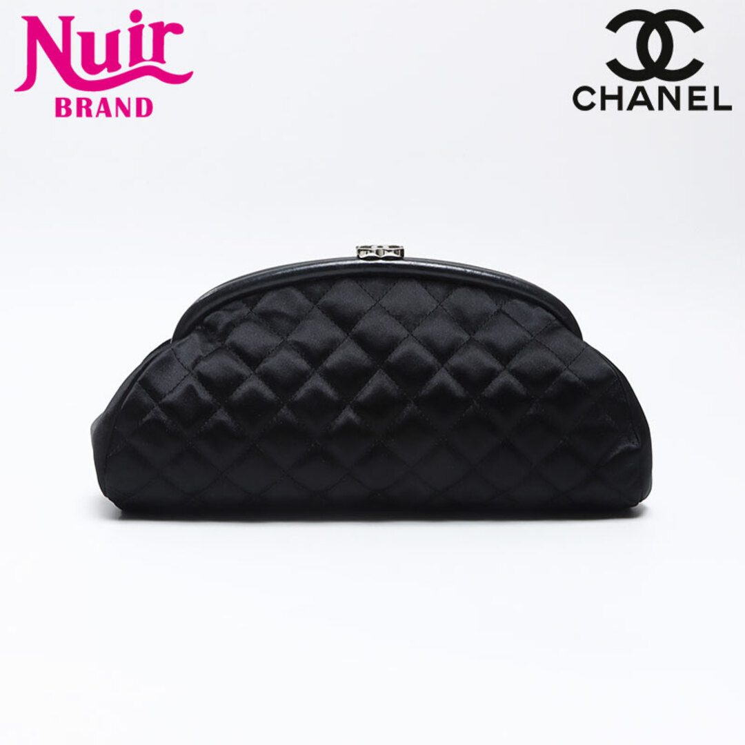 CHANEL - シャネル CHANEL 11番台 2007-2008 サテン クラッチ CHANEL - シャネル CHANEL 11番台 2007-2008 サテン クラッチ
