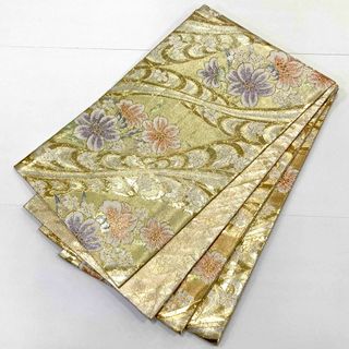 ぎをん齋藤 御所解 献上花 名古屋帯 塩瀬の通販 by Cream Tea's ぎをん齋藤 御所解 献上花 名古屋帯 塩瀬の通販 by Cream Tea's
