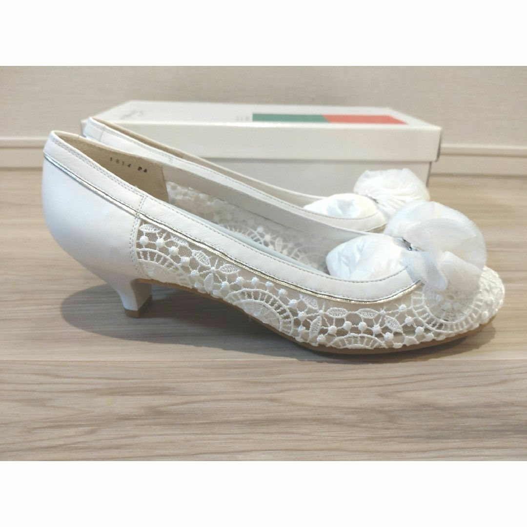 GINZA Kanematsu - 新品 銀座カネマツ 2way ホワイトパンプス GINZA Kanematsu - 新品 銀座カネマツ 2way ホワイトパンプス