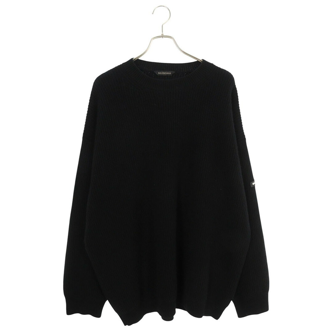 BALENCIAGA - バレンシアガ 808454 T1703 ロゴパッチクルー BALENCIAGA - バレンシアガ 808454 T1703 ロゴパッチクルー