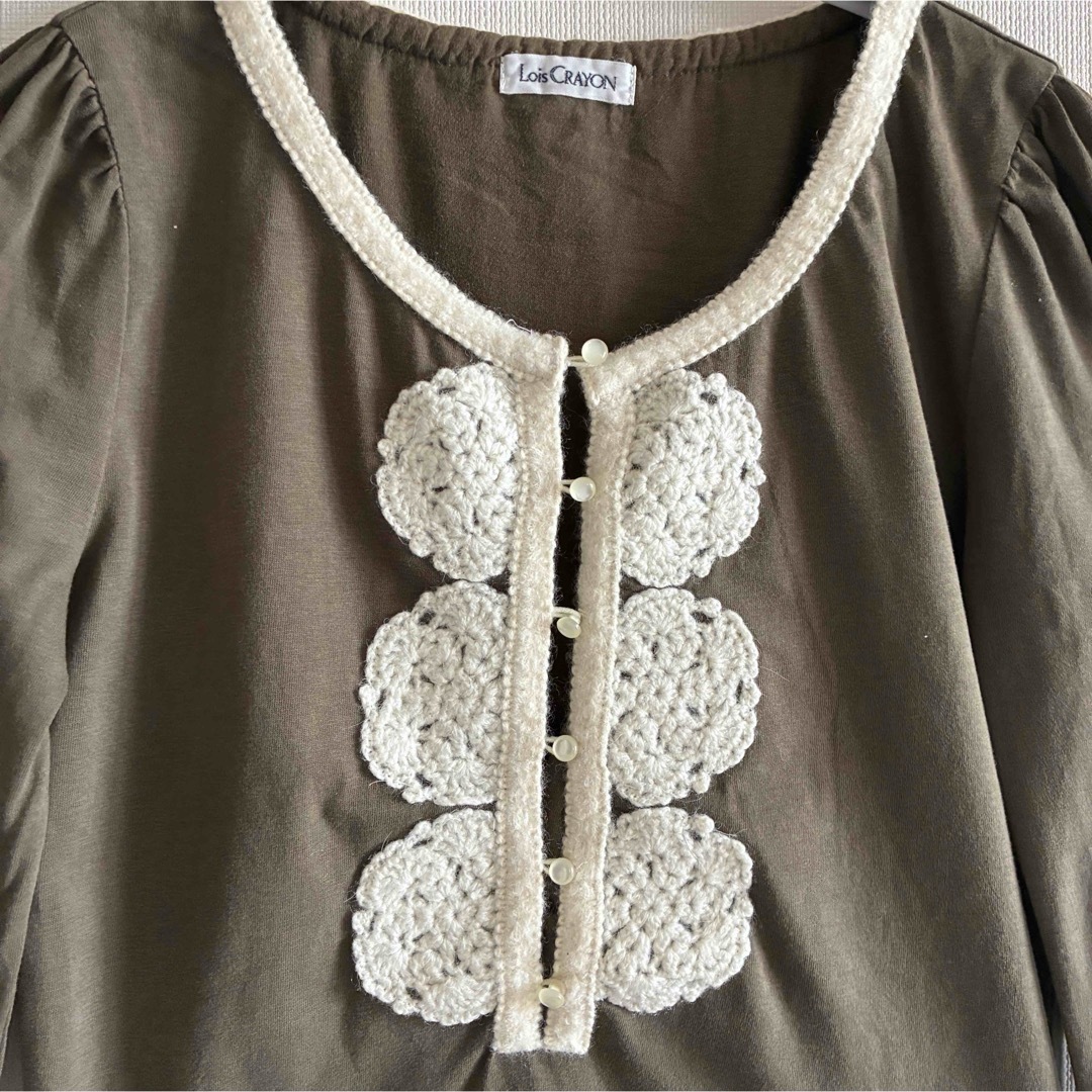 Lois CRAYON - 新品Lois CRAYONカットソー トップス ブラウス 春 Lois CRAYON - 新品Lois CRAYONカットソー トップス ブラウス 春