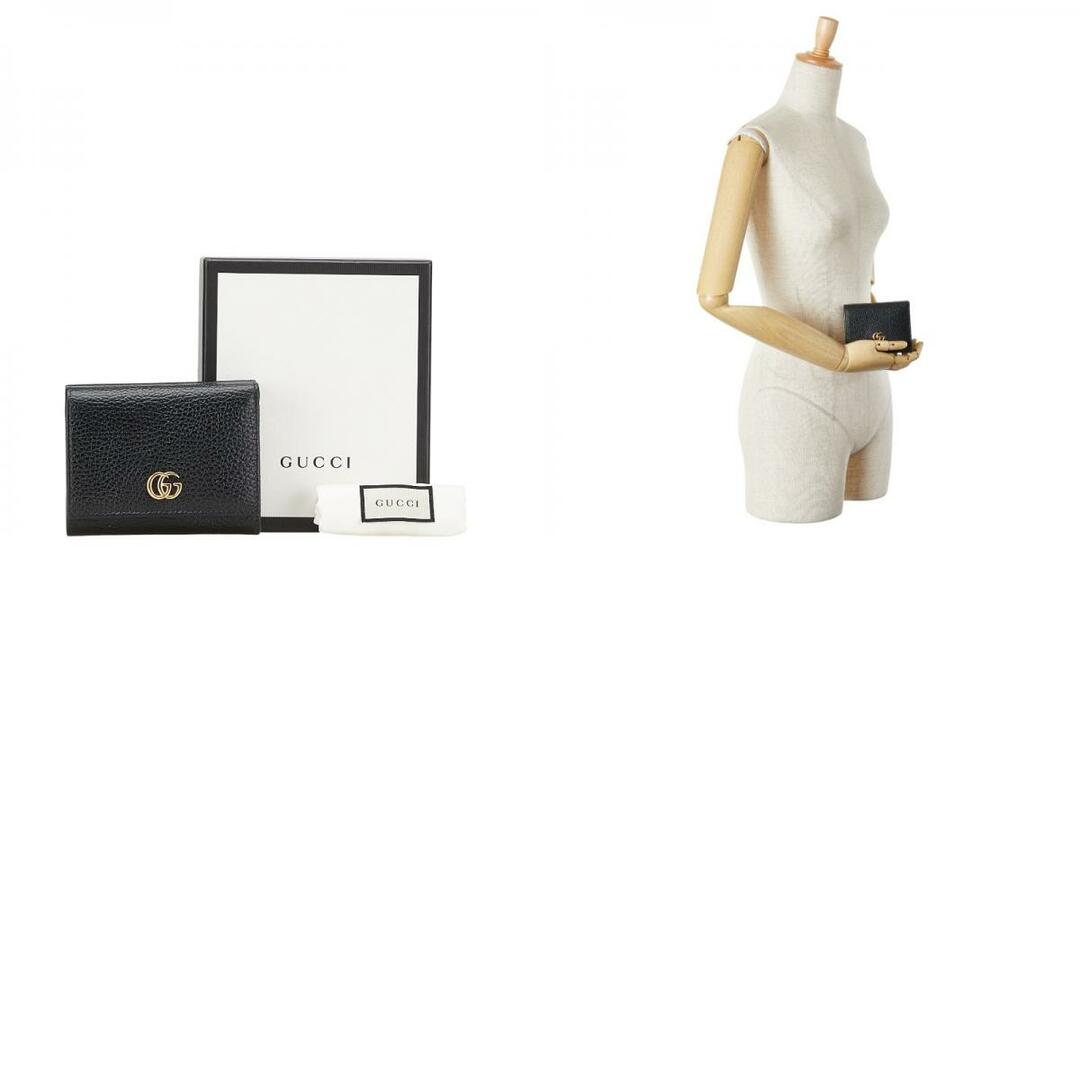 GUCCI - グッチ GGマーモント ダブルG 三つ折り財布 コンパクト GUCCI - グッチ GGマーモント ダブルG 三つ折り財布 コンパクト