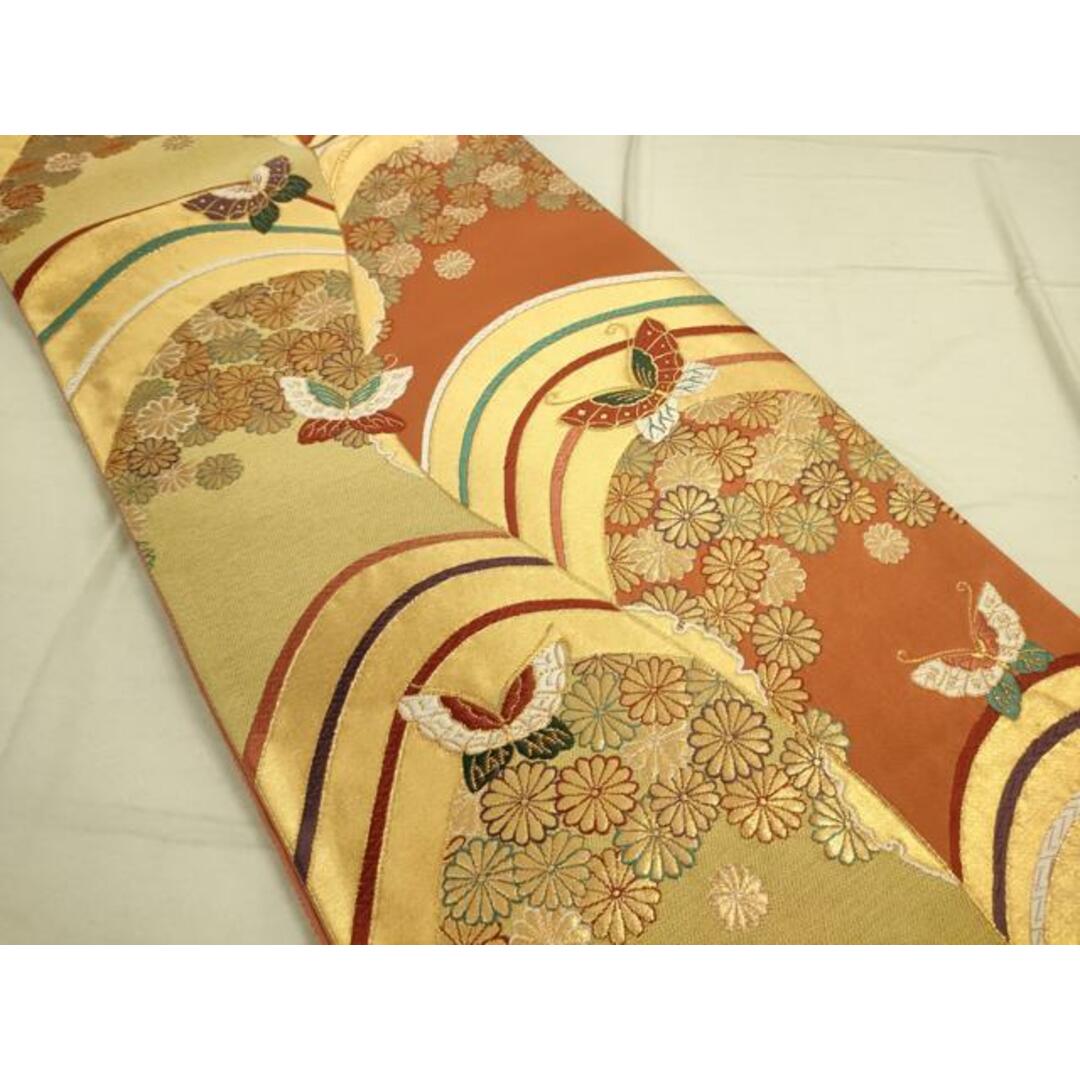 平和屋着物◎両面 六通柄袋帯 唐織 花蝶文 金糸 引箔 正絹 逸品 平和屋着物◎両面 六通柄袋帯 唐織 花蝶文 金糸 引箔 正絹 逸品