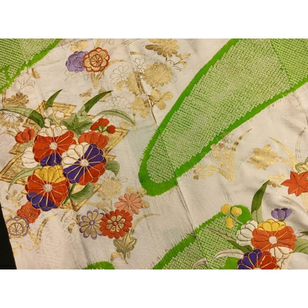 平和屋着物□豪華振袖 駒刺繍 絞り 松皮菱花文 金彩 やまと誂製 平和屋着物□豪華振袖 駒刺繍 絞り 松皮菱花文 金彩 やまと誂製