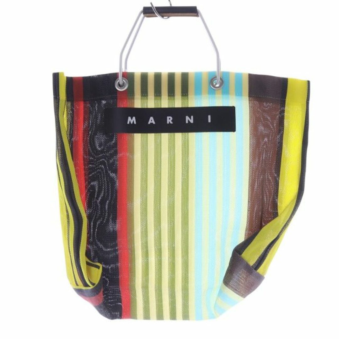 MARNI - マルニ フラワーカフェ ストライプトートバッグ MARNI - マルニ フラワーカフェ ストライプトートバッグ