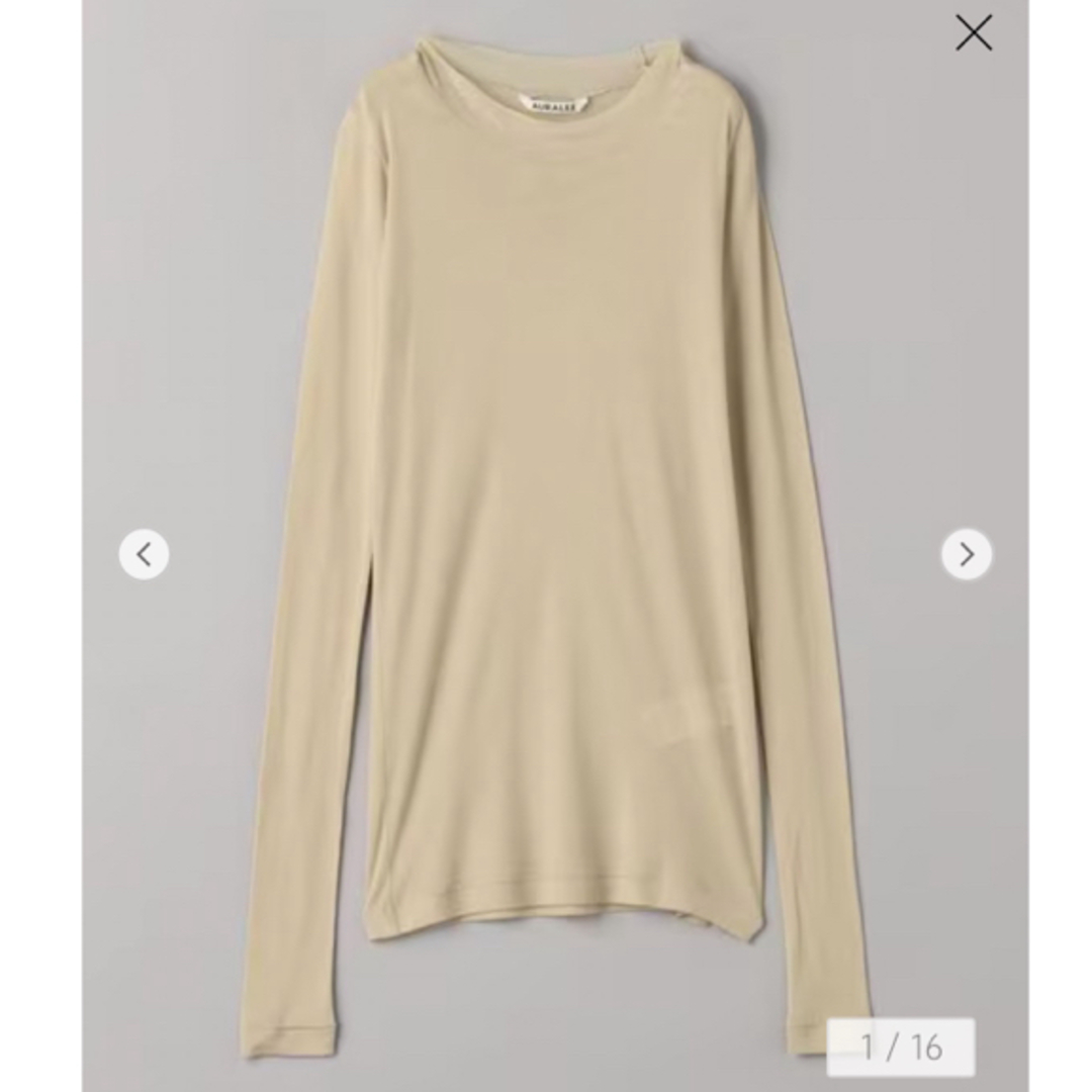 AURALEE - 新品 AURALEE オーラリーシアーリブ ガーゼ ロング AURALEE - 新品 AURALEE オーラリーシアーリブ ガーゼ ロング
