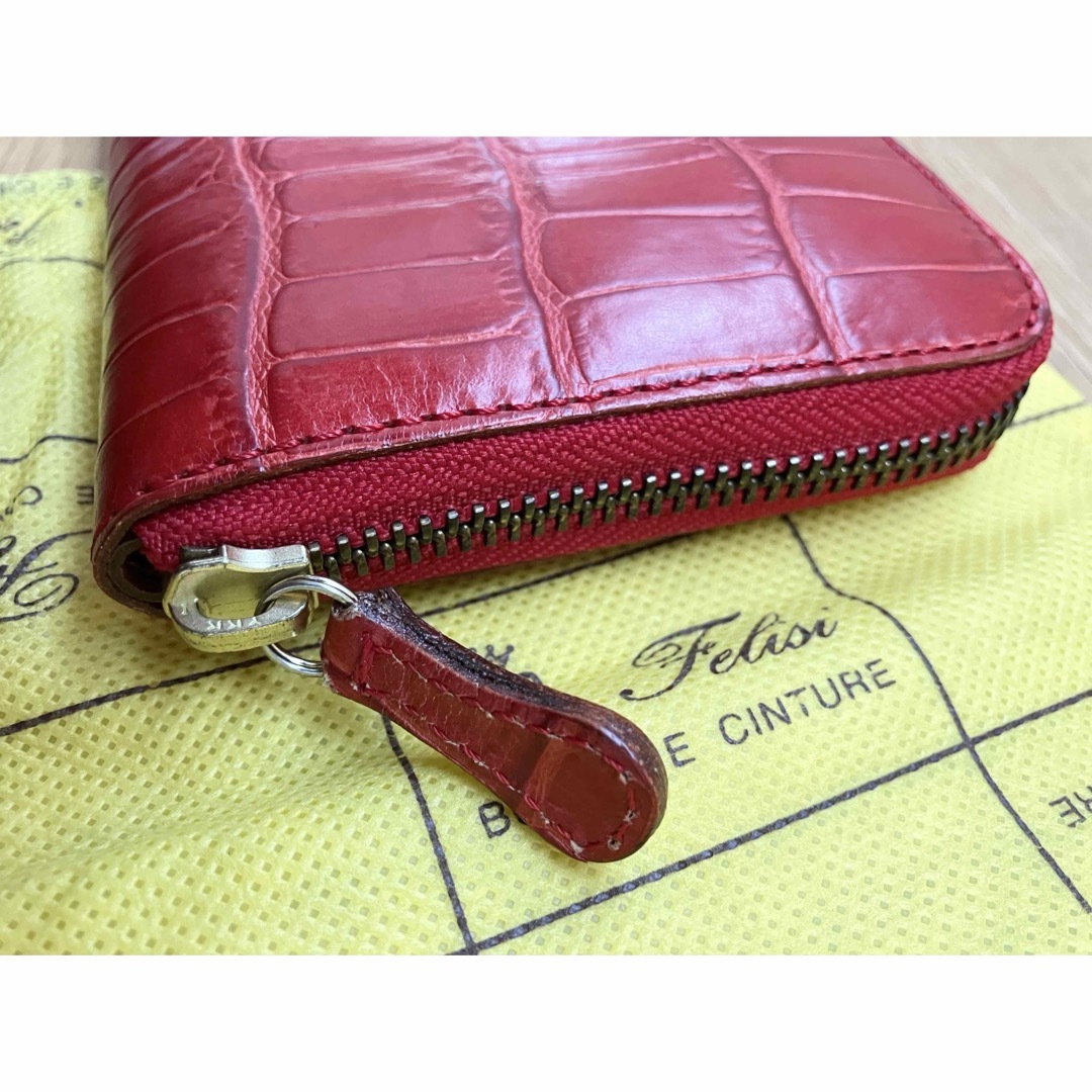Felisi - 【新品未使用】Felisi 125/SA レッド ラウンドジップ長 Felisi - 【新品未使用】Felisi 125/SA レッド ラウンドジップ長